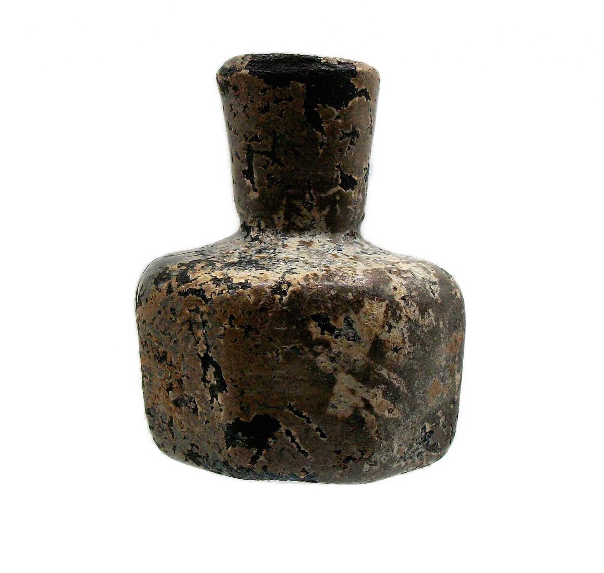 Sassanian Octagonal Glass Bottle - Antiquities by Objects Eclectic