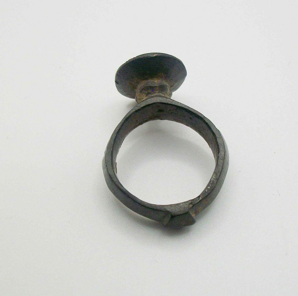Medieval Ring with Geometric Cross Design - Antiquities by Objects Eclectic
