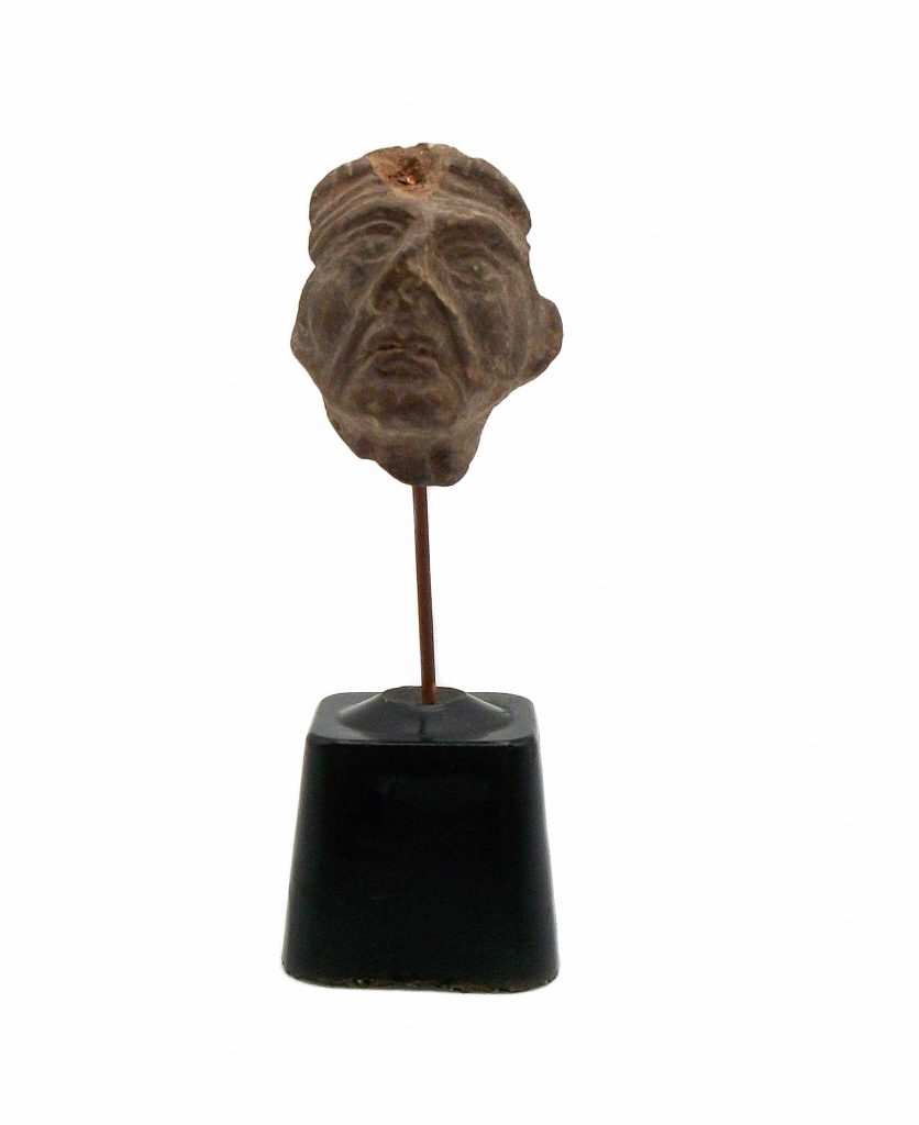 Greek Terracotta Grotesque Head - Antiquities by Objects Eclectic