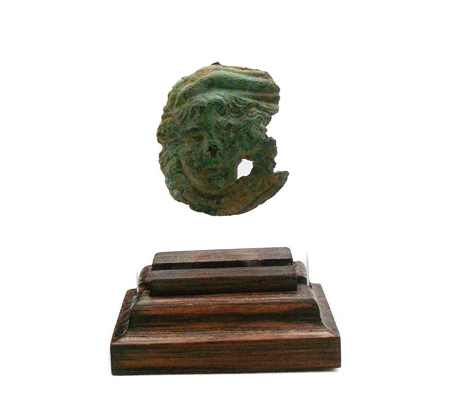 Roman Bronze Applique Face - Antiquities by Objects Eclectic