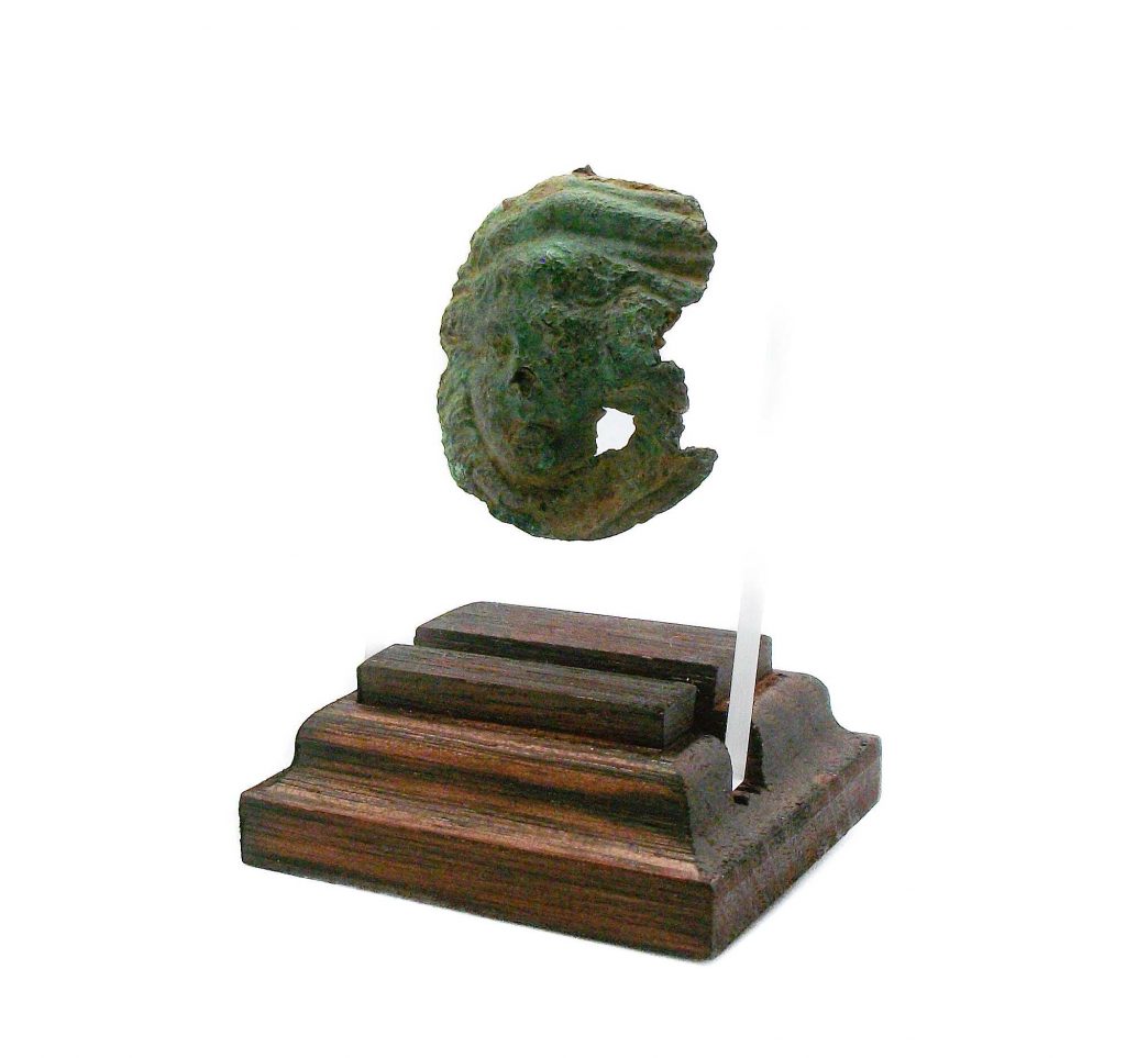 Roman Bronze Applique Face - Antiquities by Objects Eclectic