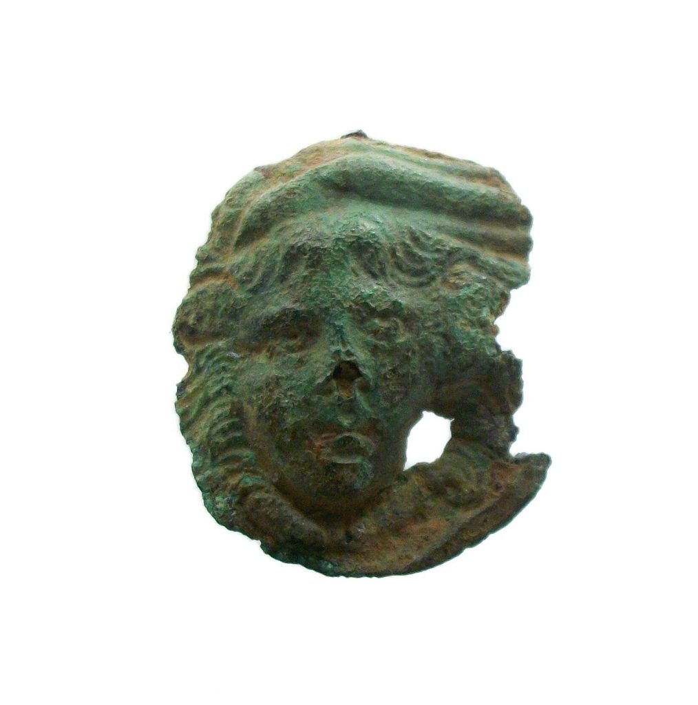 Roman Bronze Applique Face - Antiquities by Objects Eclectic