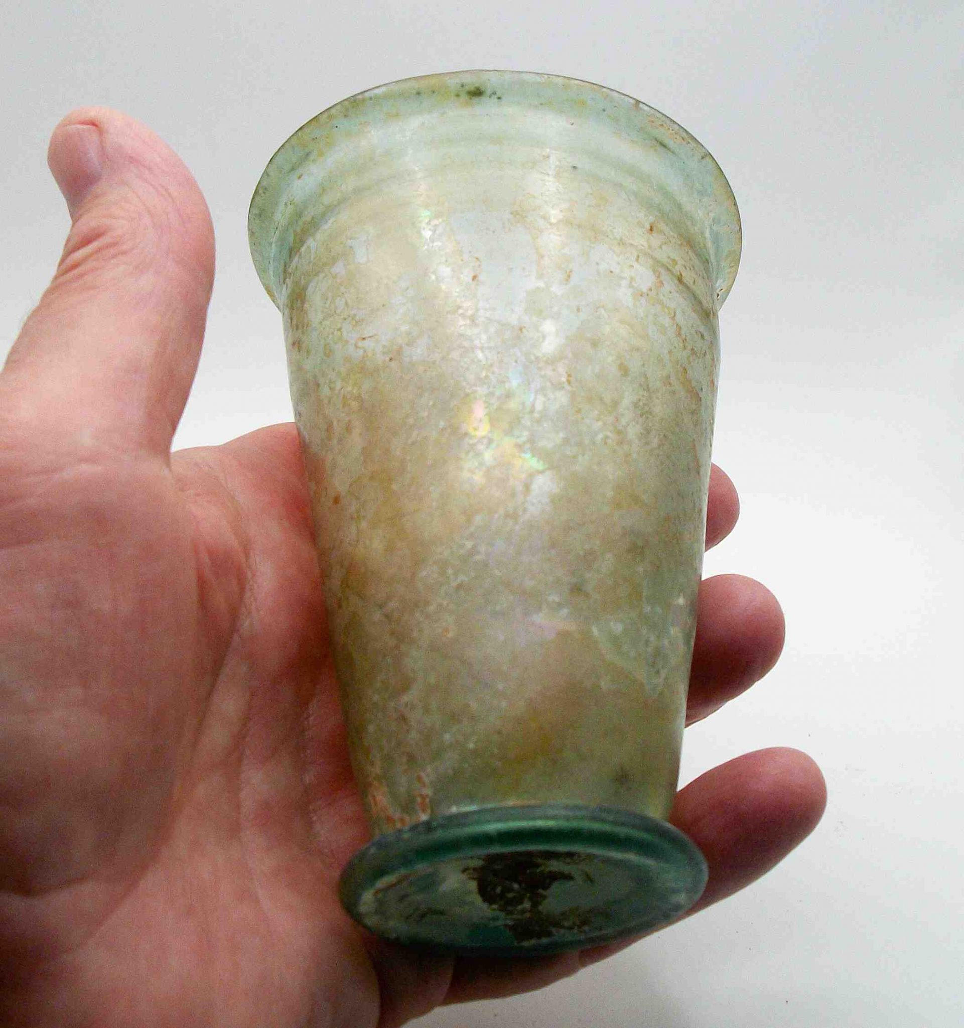 Roman Green Glass Beaker Circa 2nd to 4th Century AD - Antiquities by ...