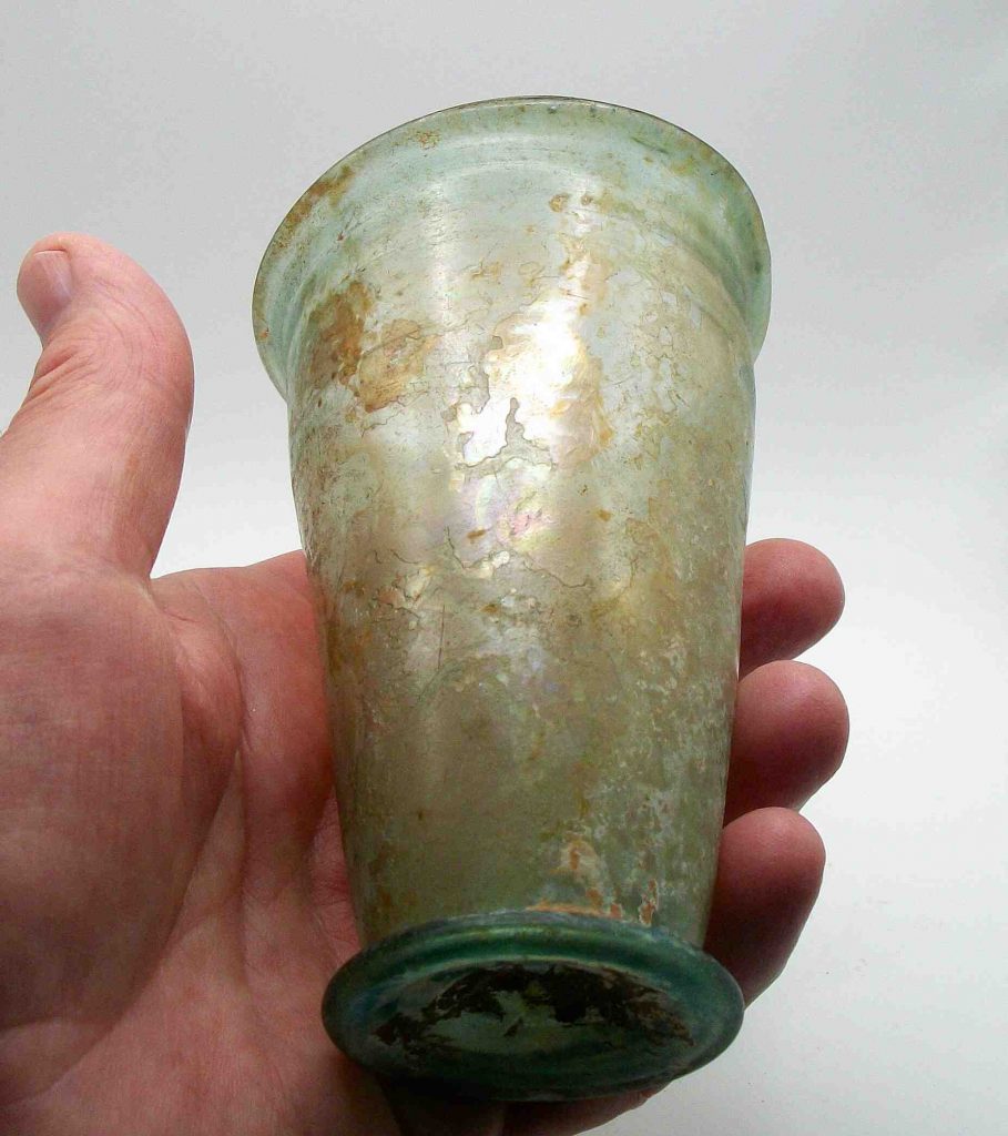 Roman Green Glass Beaker Circa 2nd to 4th Century AD - Antiquities by ...