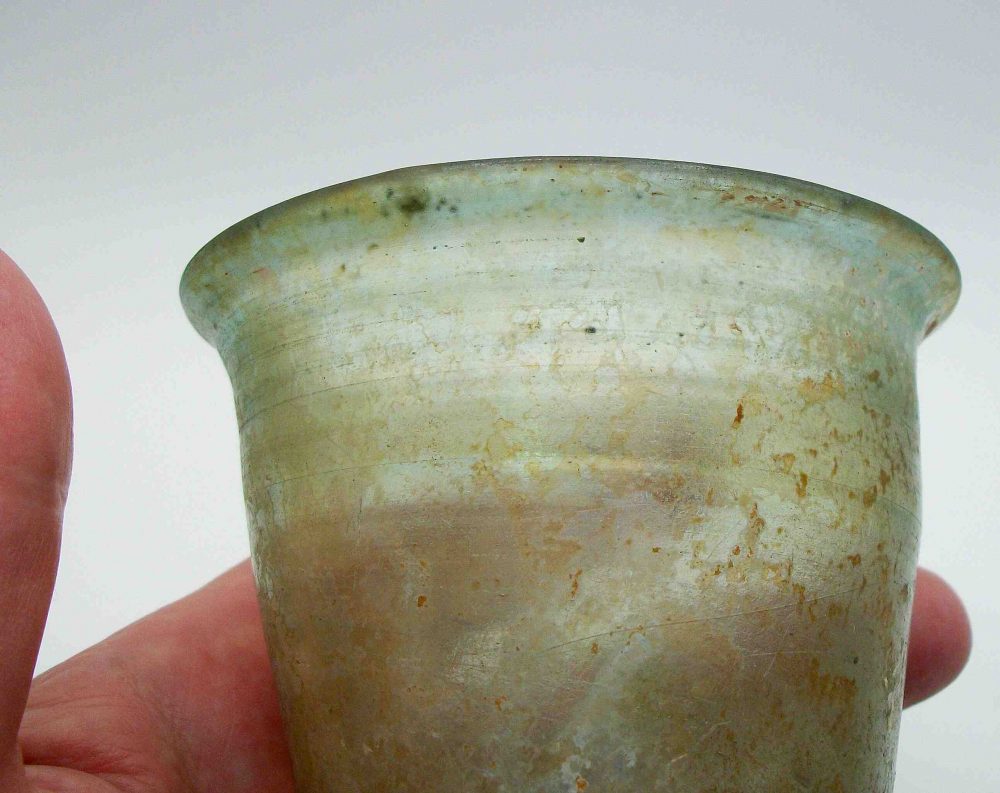 Roman Green Glass Beaker Circa 2nd to 4th Century AD - Antiquities by ...