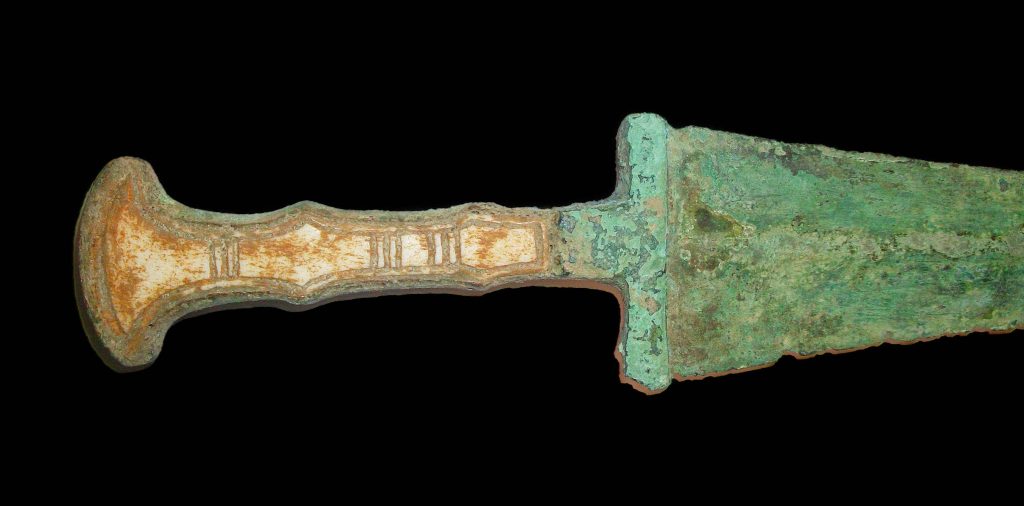 Luristan Bronze Short Sword with bone Inlaid Handle - Antiquities by ...