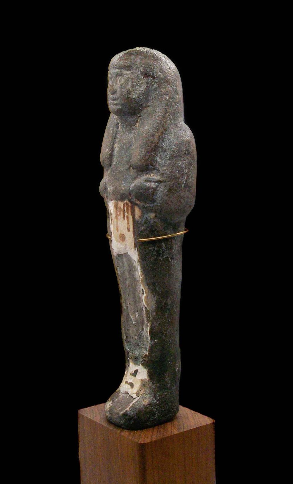 Egyptian Dark Reddish Faience Shabti - Antiquities by Objects Eclectic